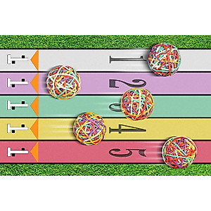 Mikily's 5 Colors Rubber Bands Ball for 0.33lb Office Supplies RubberBands