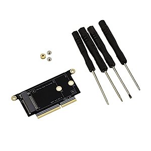 KALEA-INFORMATIQUE M2 NGFF NVMe M Key Adapter to Replace SSD 22+34 Points of a 2016 or 2017 MAC Pro A1708 with Tools