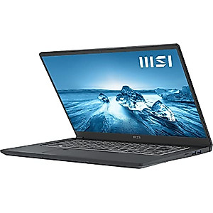 MSI Prestige 15 15.6" FHD Ultra Thin and Light Professional Laptop: Intel Core i5-1240P GTX 1650 16GB LPDDR4X 512GB NVMe SSD, Thunderbolt 4, MicroSD Card Reader, Win 11 Home: Carbon Gray A12SC-011