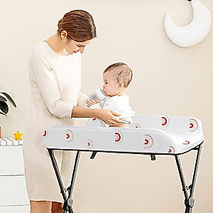 Rainbow Changing Pad Cover 2 Pack Diaper Changing Table Pad Covers 32”x17”x5.5” for Standard Baby Changing Pads Universal Microfiber Soft Cradle Sheets for Baby Boys Girls