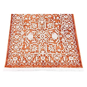 Unique Loom Traditional Classic Intricate Design with Distressed Vintage Detail, Area Rug, 2' 7 x 10' 0 Runner, Terracotta/Ivory