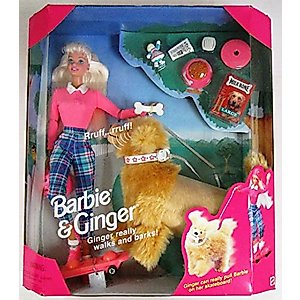 Mattel Barbie 17116 1997 Barbie & Ginger The Dog