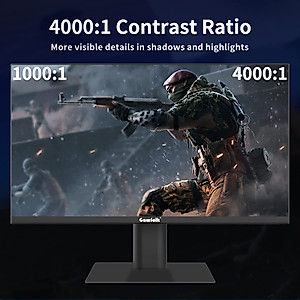 Gawfolk 27 Inch Gaming Monitor 144Hz/ 165Hz, Full HD 1080P Computer Monitors for Home Office, 1ms GTG with FreeSync, Low Motion Blur, sRGB 99%, VESA, Tilt Adjustable, Eye Care