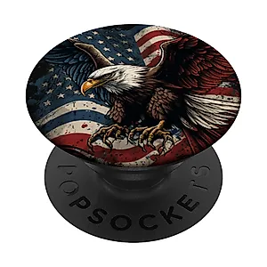 American Eagle Patriotic American Flag PopSockets Adhesive PopGrip