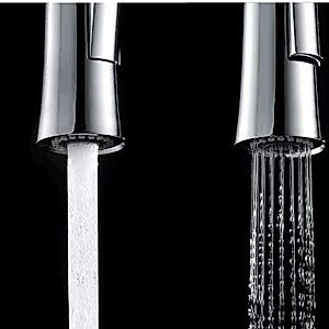 Kitchen Sink Faucet Head 2-Function Pull-Out Spray Head for Bathroom Kitchen Faucet Replacement Part G1/2 Connections, Polished Chrome (Model 2)