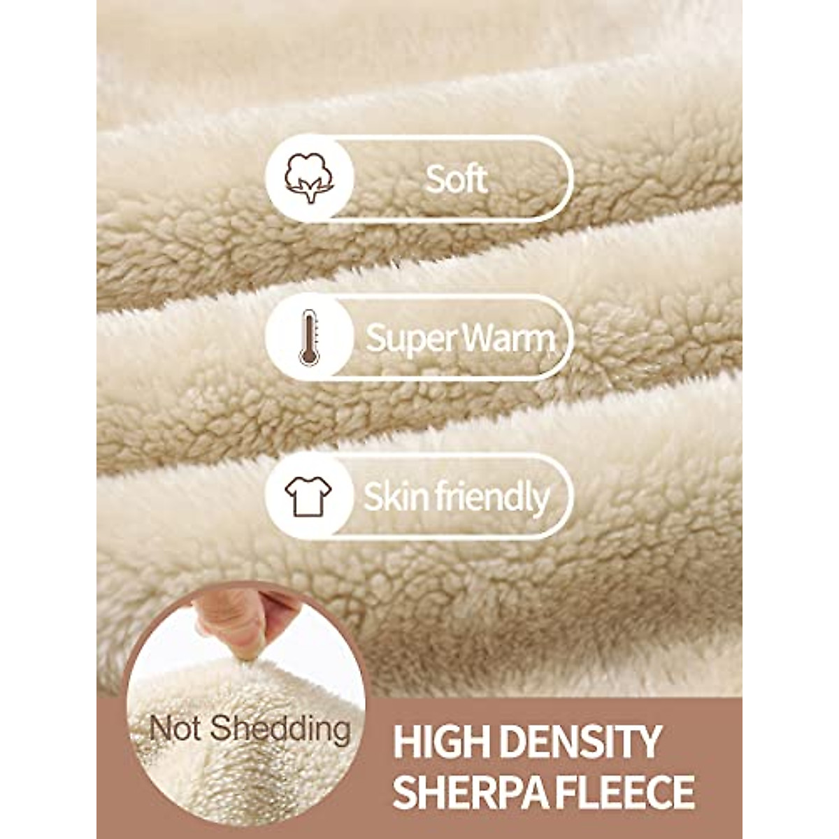 Flygo Men's Winter Warm Active Fleece Joggers Pants Athletic Sherpa Lined Sweatpants(02 Dark Grey-M)