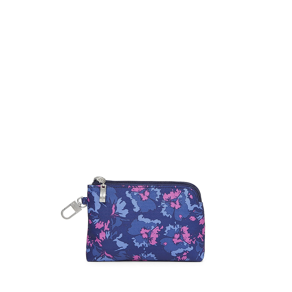 Baggallini womens On the Go Daily RFID Pouch, Navy Garden, One Size US