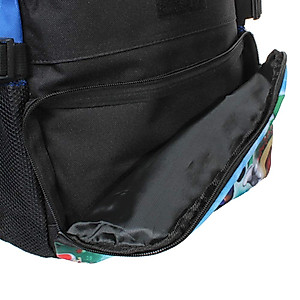 ASLNSONG Anime Backpack Super Mario Cartoon 18.8L School Bag Rucksack for Teens (B)