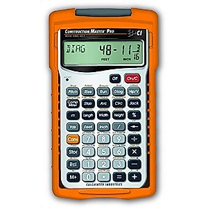 Calculated Industries 4065 Construction Master Pro Advanced Construction Math Feet-inch-Fraction Calculator for Contractors, Estimators, Builders, Framers, Remodelers, Renovators and Carpenters