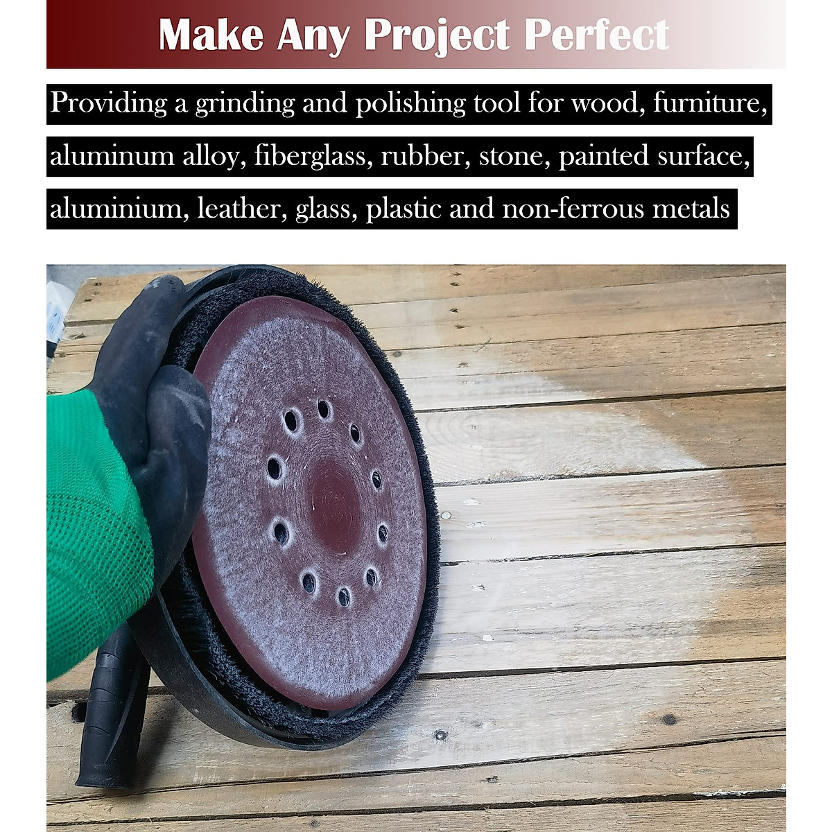 SACKORANGE 50 Pack 9-Inch 10 Hole 120 Grit Hook-and-Loop Drywall Sandpaper - Aluminum Oxide Sanding Disc for ‎9" Drywall Sander Wood Furniture Finishing …