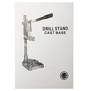 LuckyHigh Single Hole Adjustable Drill Press Stand 1 Mounting Hole Universal Bench Clamp Drill Press Table Workbench Repair Tool with Aluminum Base