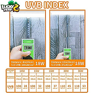 LUCKY HERP 24inch 18W T8 UVB 10.0 Reptile Light, UVA UVB Bulb, Fluorescent Lamp for Reptiles Amphibian