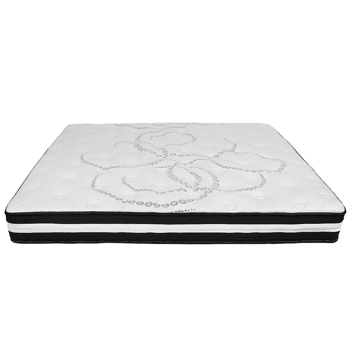 Merrick Lane Lofton 10" King Size Hybrid Mattress - CertiPUR-US Certified Foam & Pocket Spring Mattress - Mattress in a Box