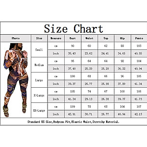 YouSexy 2 Piece Legging Pant Sets for Women Floral Print Long Sleeve Crop Top and Bodycon Pants Tracksuits Outfits