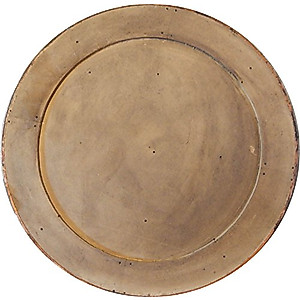 COLOR Y TRADICIÓN Mexican Round Copper Table Top Hand Hammered Stained Patina 54