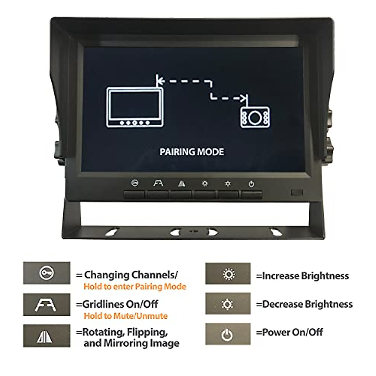 TadiBrothers Furrion Compatible Digital Wireless Plug & Play, Backup Camera Kit with 7" Monitor with Audio | 120° View Angle, 150-Ft Range, Waterproof | Observation System for RV, 5th Wheel, & Camper