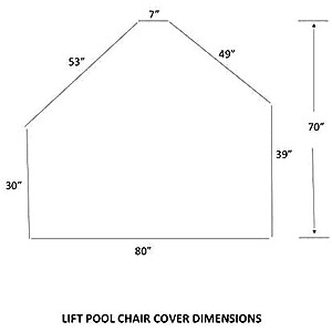 American Supply Lift Pool Chair Protective Cover Color Tan