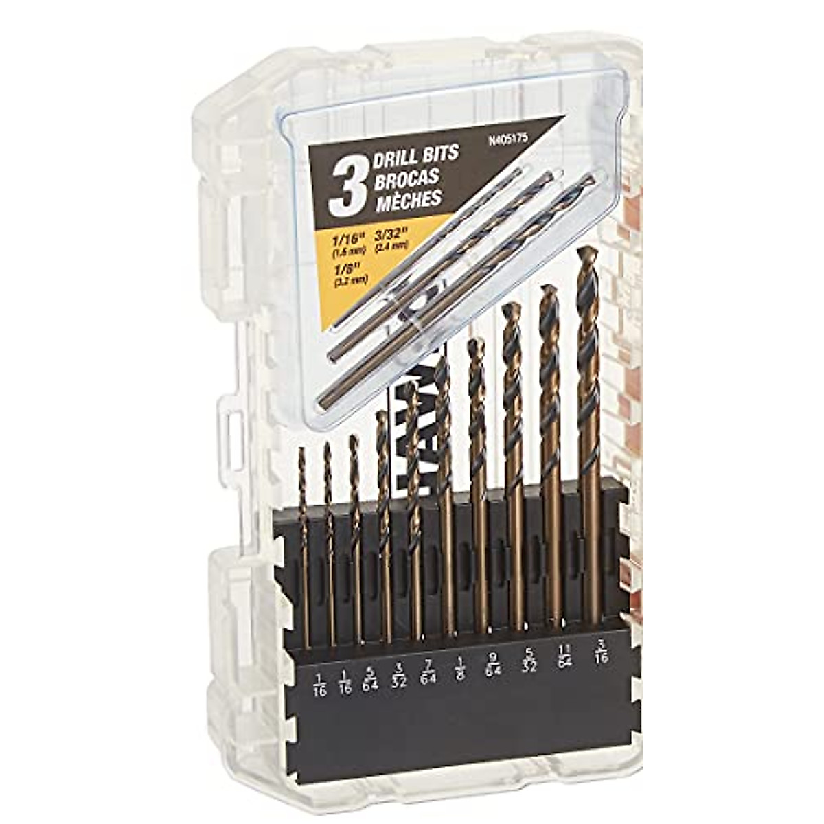 DEWALT Black Oxide Drill Bit Set, 20-Piece (DW1177) (Black & Gold)