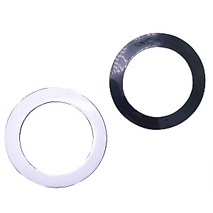 TUOREN 2 Pieces Drum Head Port Hole Cuttering Template Ring for Bass Kick Drum (Black)