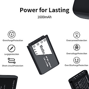 Matbc 1600mAh Replacement for Sony NP-BX1 Battery 2 Pack and 3-Channel Sony Cybershot Camera Charger Compatible with SonyZV-1, ZV-1 II,ZV-1F, DSC-RX100 III, DSC-RX100 IV, DSC-RX1, HX90V, HX80 Battery