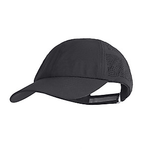 Women Quick Drying Baseball Cap Sun Hats Mesh Lightweight UV Protection for Outdoor Sports - Multiple Colors (#1 Black)