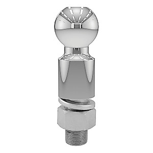 CURT 40036 Chrome Trailer Hitch Ball, 10,000 lbs, 2-Inch Rise, 2-5/16-Inch Diameter, 1-1/4 x 2-5/8-Inch Shank