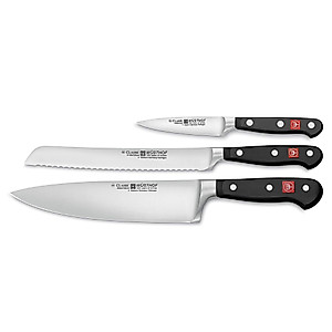 Wüsthof Knife, Steel, Black, 38.3 x 15.2 x 3.6 cm