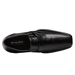 Bruno Marc Men's Giorgio-3 Black Leather Lined Dress Loafers Shoes - 9 M US