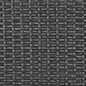 Christopher Knight Home Santa Rosa Outdoor Wicker Bench with Water Resistant Cushion, Grey / Silver