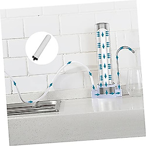 ULTECHNOVO Filter Element Water Purifier Water Filter Replacement Water Filter Pitcher Ceramic Water Filter Replacement Ro Filter Plastic Plate Pearlescent White