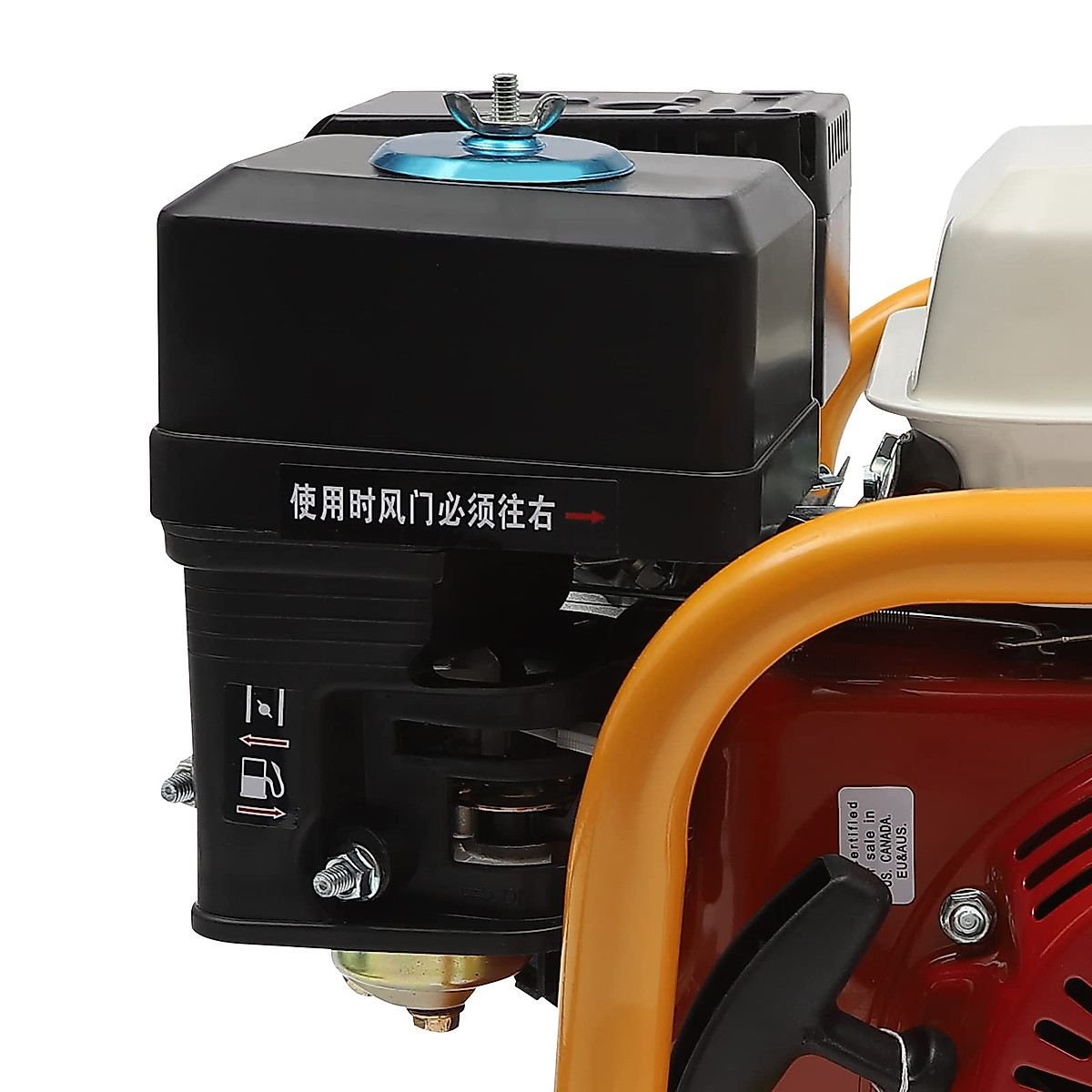 Concrete Vibrator, 7.5HP 4 Stroke Gas Powered Concrete Vibrating Tool 3600r/min Cordless Cement Mixer with 19.69ft Shaft Rod for Highways Bridges Housing Construction