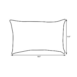 Pillow Perfect Outdoor/Indoor Coventry Café Lumbar Pillows, 2 Count (Pack of 1), Brown