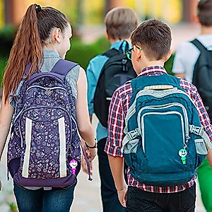 ArtCreativity Light Up Keychains for Kids with Whistles, Set of 12, LED Smile Face Key Chains and Bag Accessories, Fun Birthday Party Favors for Children, Goodie Bag Fillers for Boys and Girls