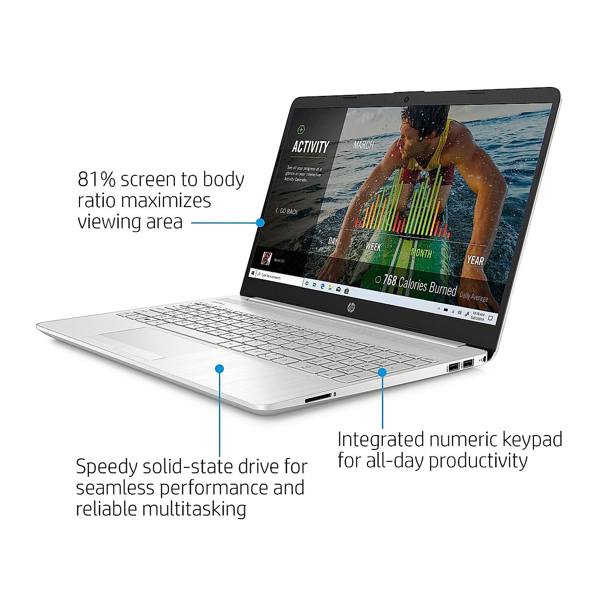 HP 15.6" Full HD Diagonal Laptop, Intel Core i5-1135G7 Processor, 8GB DDR4, 512GB SSD, 802.11ac, Bluetooth 4.2, HDMI, Windows 10, W/Valinor Accessories