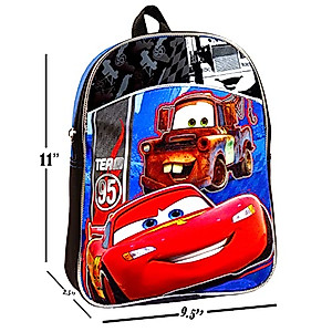 Disney Cars Mini Toddler Preschool Backpack (11) (Disney Pixar Cars School Supplies Bundle)