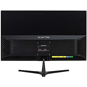 Sceptre E255B-1658A 25" FHD 1080p 165Hz 144Hz 1ms AMD FreeSync gaming LED Monitor 2x HDMI 2.0 1x DisplayPort RTS FPS Build-in Speakers, Machine Black, Metallic Black