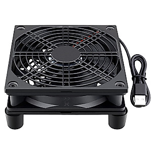 Wathai Cooling Case Fan for Receiver DVR Xbox TV Box Router 120mm x 25mm 5V USB Power