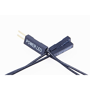 LM YN Motherboard Extension Cable Set 22AWG Silver Plating Cord Gold-Plated Plug Six Kinds POWE LED HDD LED Power SW Reset SW HD Audio Front USB Extension Cable Length 11 inches Compatible with PC