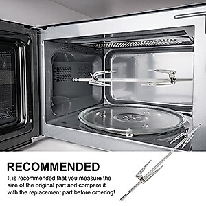 Cabilock Air Fryer Fork Rotating Skewer Rotisserie Stainless Steel Grill Rotisserie Fork Meat Rods Barbecue Rotating Rotisserie Grill System for BBQ Outdoor Forks Roast Grill Spit Rod