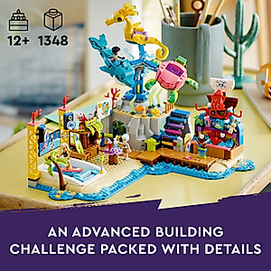 LEGO Friends Beach Amusement Park 41737 Building Toy Set, A Technical Project for Older Kids Ages 12+, with Spinning Carousel, Wave Machine and Shooting Gallery Game