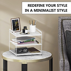 Decostatue Kitchen Cabinet Organizers and Storage Rack- Adjustable Foil and Plastic Wrap Organizer Rack - Sturdy Pantry Organization and Storage for Plastic Bag, Wrap, Foil, Parchment, Snack and Box