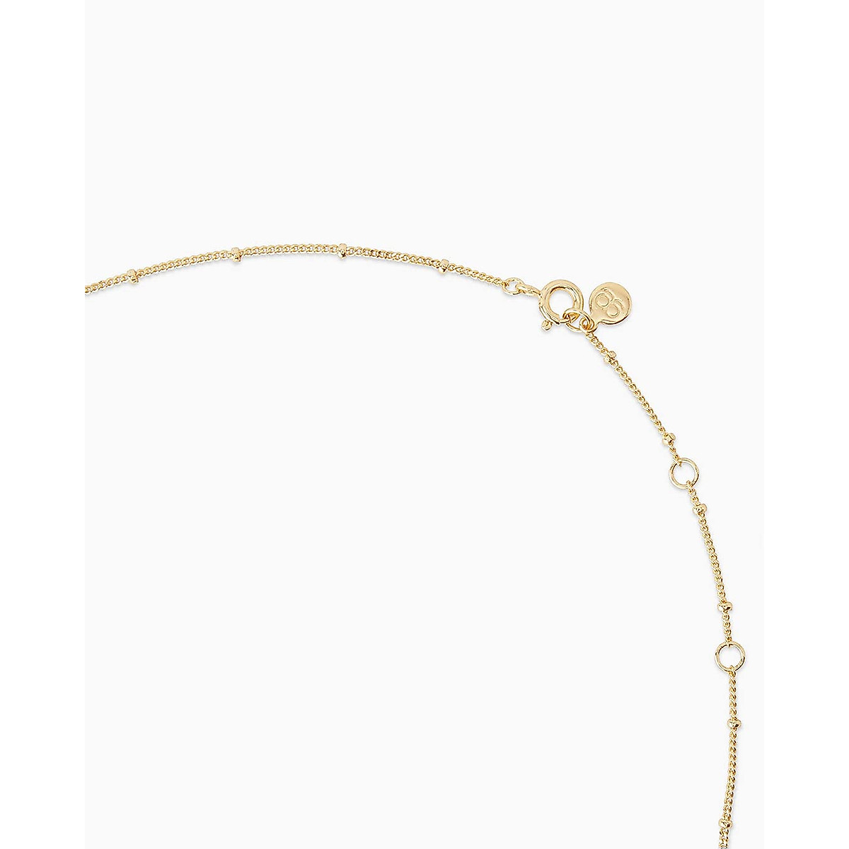 gorjana Women's Compass Coin Pendant Necklace, 18K Gold Plated Medallion, Adjustable 19 inch Chain