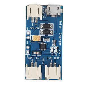 CN3065 Mini Solar Lipo Charger Board Lithium Battery Chip Micro USB DIY Outdoor Application Kit Charging Board Module 500mA DC 4.4-6V, Electronic Components