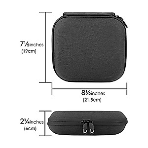 Linkidea Headphones Carrying Case Compatible with Sony WH1000XM5, WH-CH700N, WH-CH710N, WH1000XM3, WH1000XM4, XB950BT Case, Protective Hard Shell Travel Bag with Cable, Charger Storage (Dark Grey)
