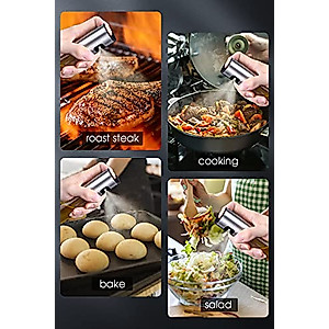 MISSOLO Oil Sprayer for Cooking, 100ml Glass Olive Oil Sprayer Mister, Oil Spray Bottle, Kitchen Gadgets Accessories, Oil Sprayer for Air Fryer, Cooking, Barbecue, Salad, Baking