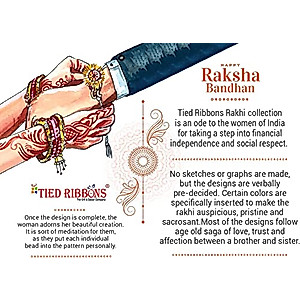 TIED RIBBONS Rakhi for Brother and Bhabhi with Gift Set | Swan Statue | Rakhi Thread | Roli Chwal Tika - Raksha bandhan Bhai Bhabhi Rakhi Set | Rakhi Card | Lumba Rakhi for Bhabhi
