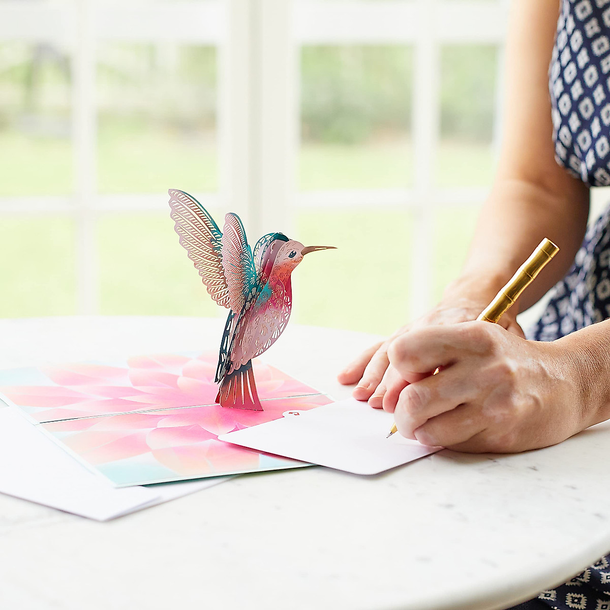 Lovepop Lovely Hummingbird Pop Up Card, 5x7 - 3D Greeting Card, Cards for Mom, Thinking of You, Love Card