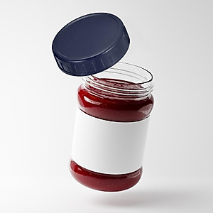 uxcell Mason Jar Lids, 5pcs - Plastic Colored Storage Lids with Seals, Regular Mouth Leak Proof Fits Canning Lids (5 Colors)