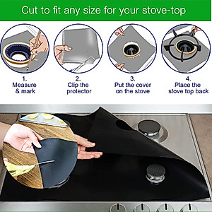 EONHUA Nonstick Oven Liners For Bottom Of Electric Oven BPA PFOA Free Reusable 3 Pack Heavy Duty BBQ Grill Mat Protector Mats For Baking Sheet Toaster Microwave Charcoal