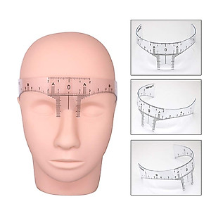 6 Pieces Tattoo Ruler Eyebrow Ruler Nose Positioning Eyebrow Grooming Ruler Reusable Eyebrow Stencil Makeup Microblading Measure